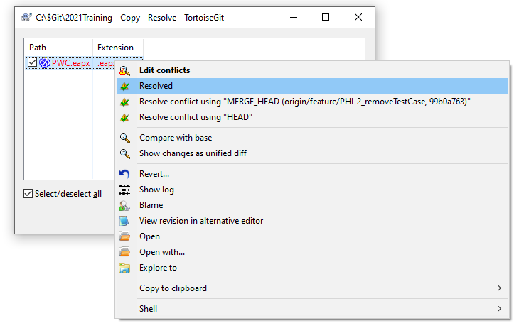 TortoiseGit Integration (Version 2.6.1 or newer) - LemonTree